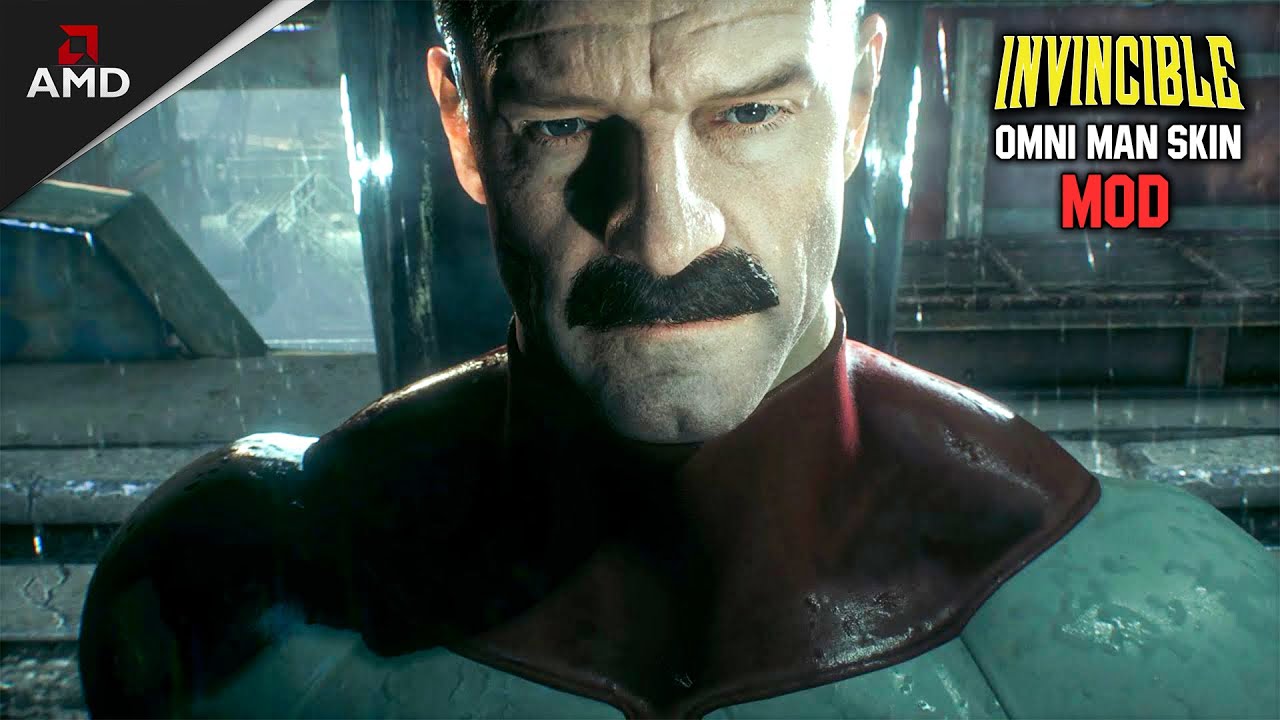 Omni Man Skin Mod looks amazing in batman Arkham knight - YouTube