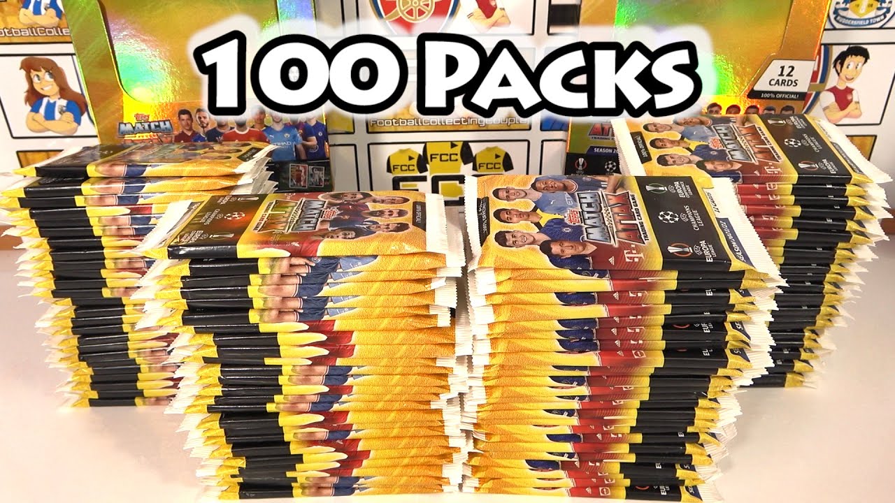 100 MATCH ATTAX 2021/22 Pack Opening | Trying To Complete A Binder ...