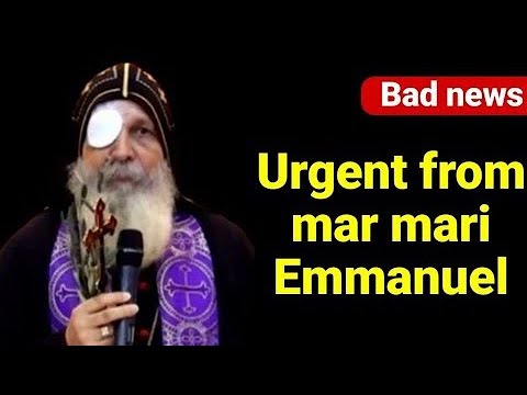 Bishop Mar Mari's First Public Appearance and Sermon Since the Stabbing ...