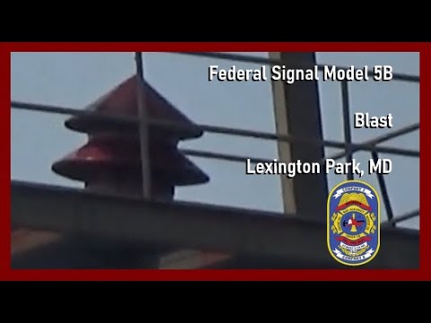 Federal Signal Model 5B - Short Blast | Lexington Park, MD - YouTube