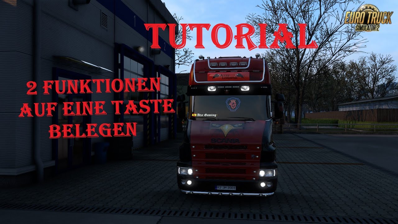 ETS 2 / Tutorial / 2 Funktionen auf eine Taste belegen. - YouTube