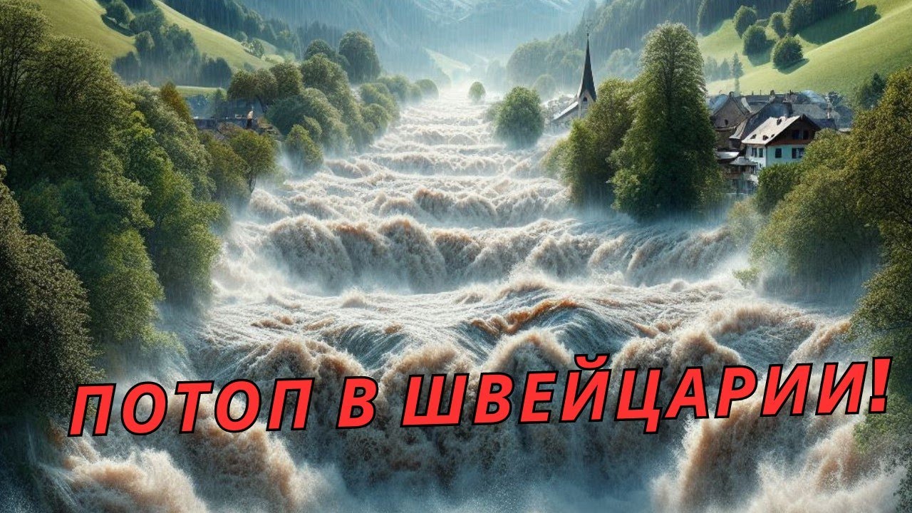 Даже Швейцарцы в шоке! Потоп в Швейцарии - YouTube