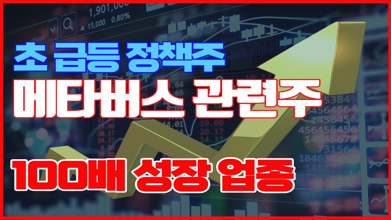 메타버스 관련주 100배 성장 업종 집중 육성하는 정책주 엔피 코세스 덱스터 선익시스템 위지윅스튜디오 자이언트스텝
