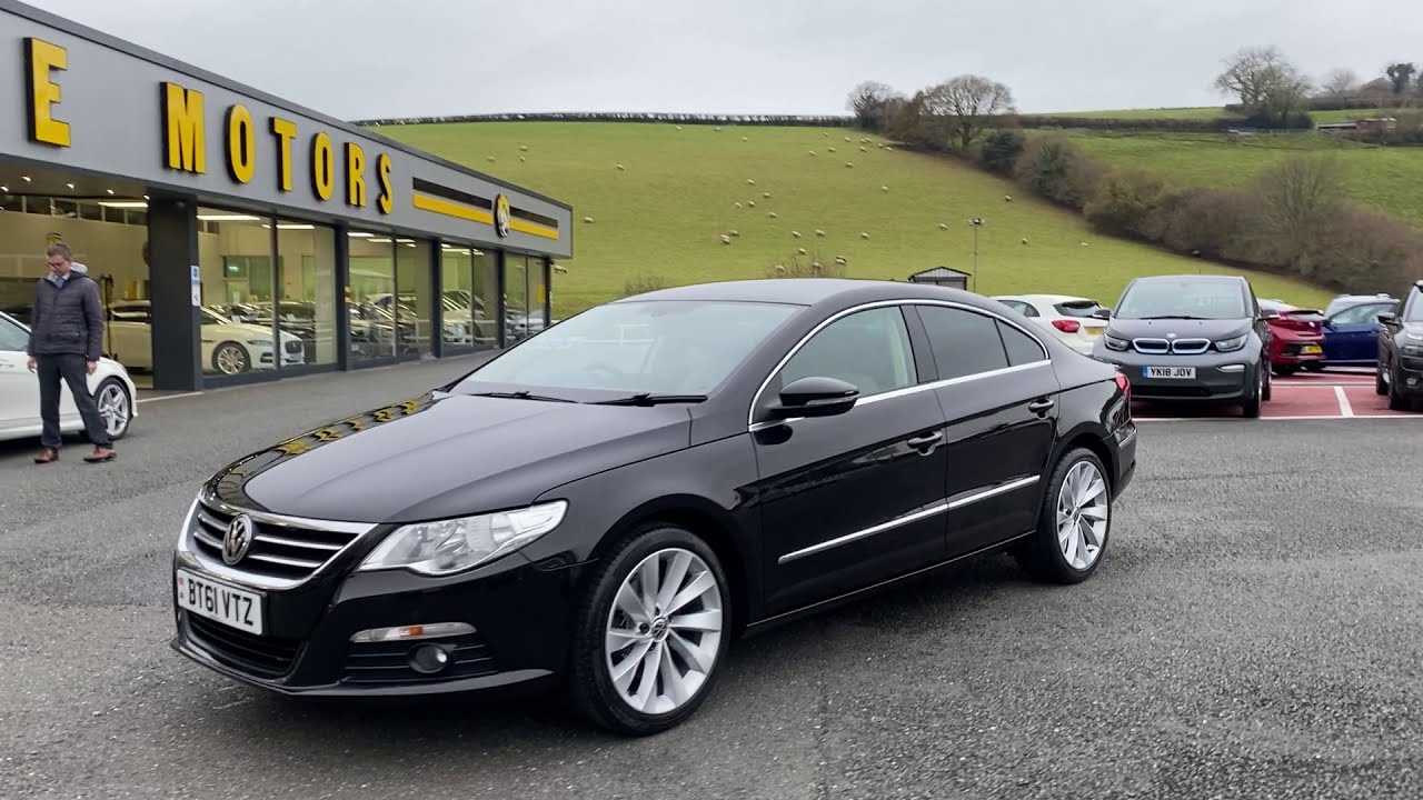 2011 VW PASSAT CC GT DSG Auto Black for sale Castle Motors - YouTube