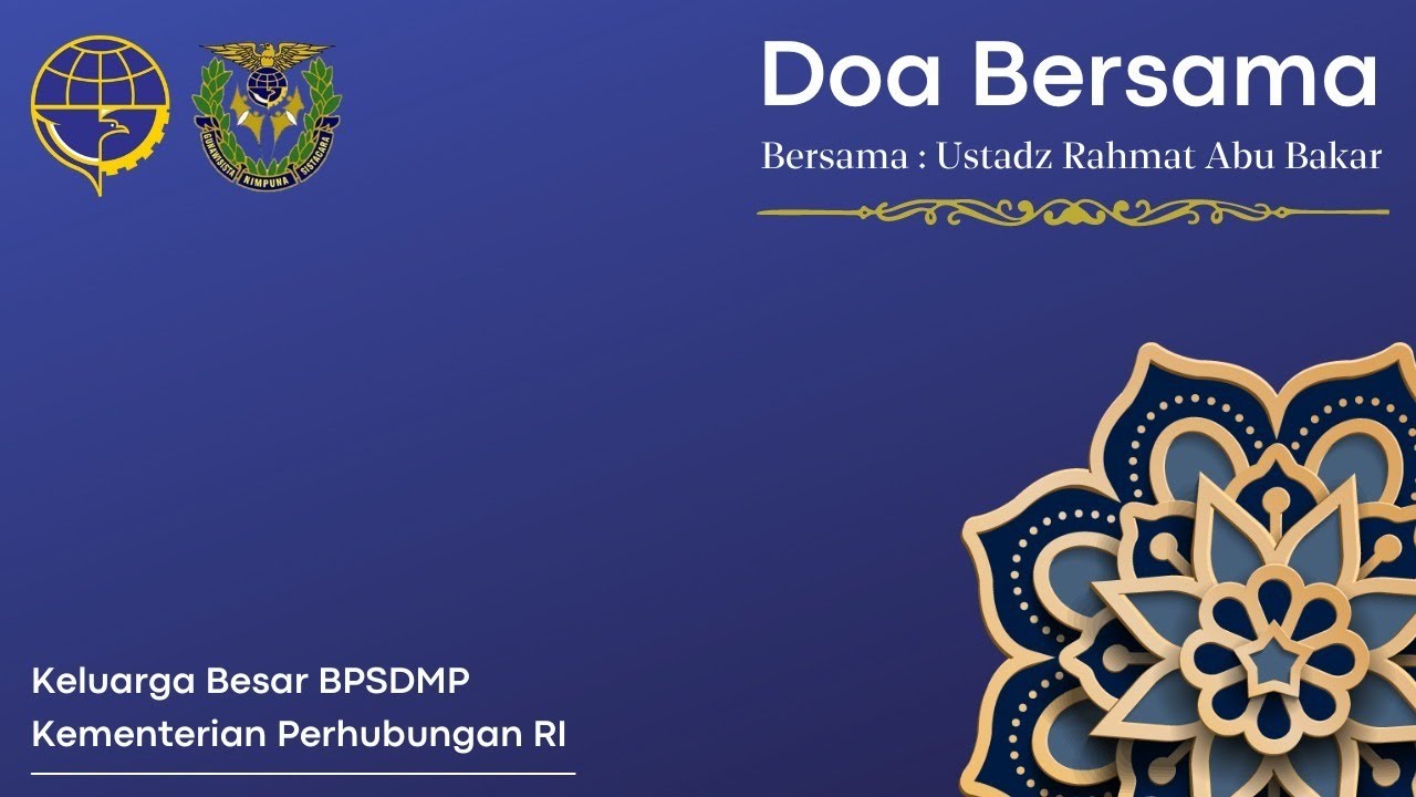 Doa Bersama BPSDM Perhubungan - YouTube