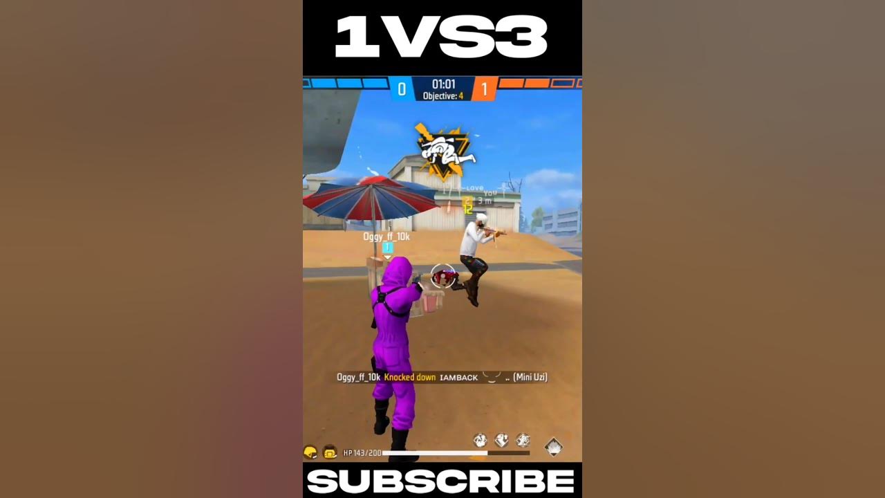 Free Fire 🔥 1vs3🤯Uzi clutch 😈 JOD or Wot 🔥 against CS pro squad 🔥|#shorts #freefireshorts - YouTube