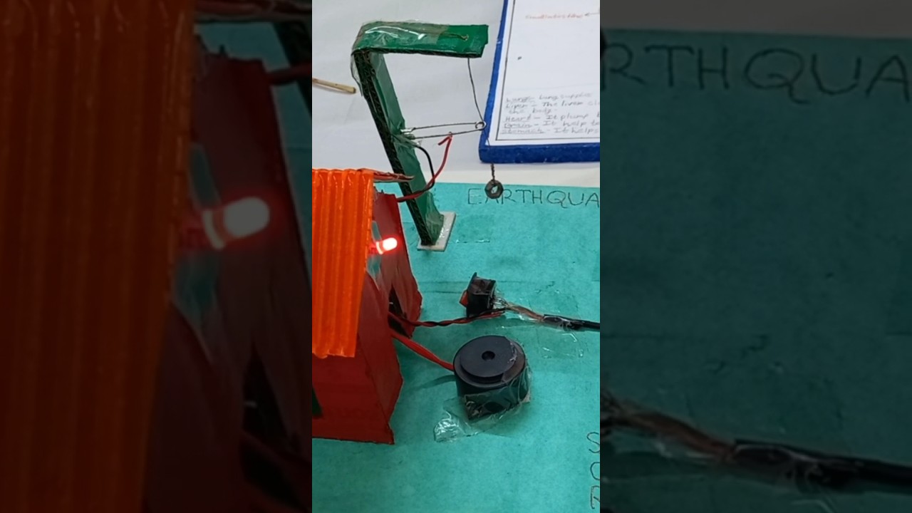 Earthquake indicator alarm project, easy for Science project - YouTube