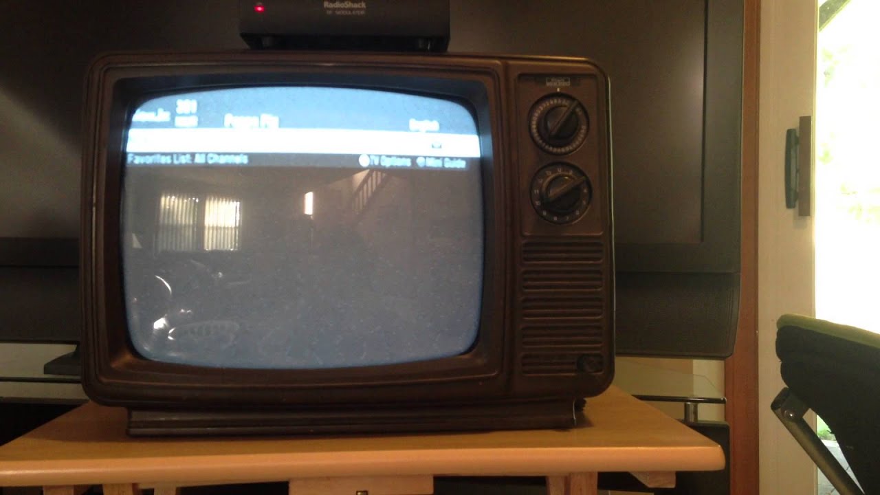 1984 Sears Black and White Television - YouTube