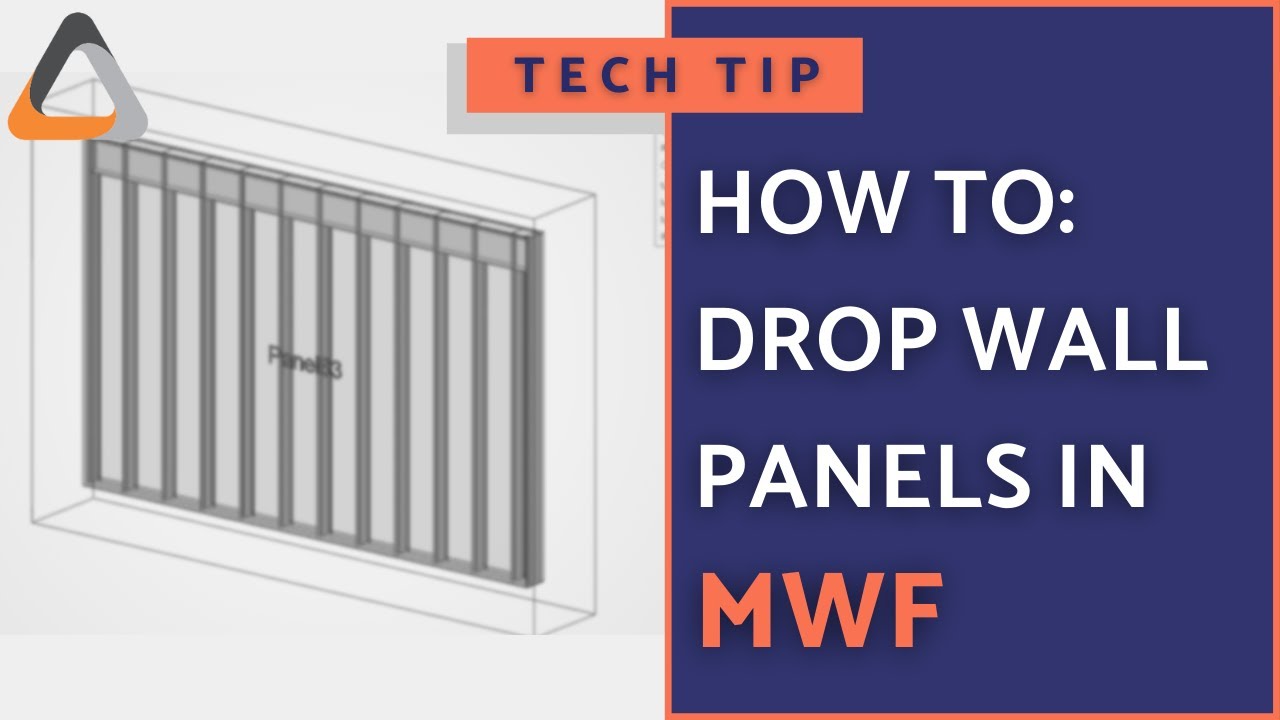 How to Use the Drop Wall-Panel Command - YouTube