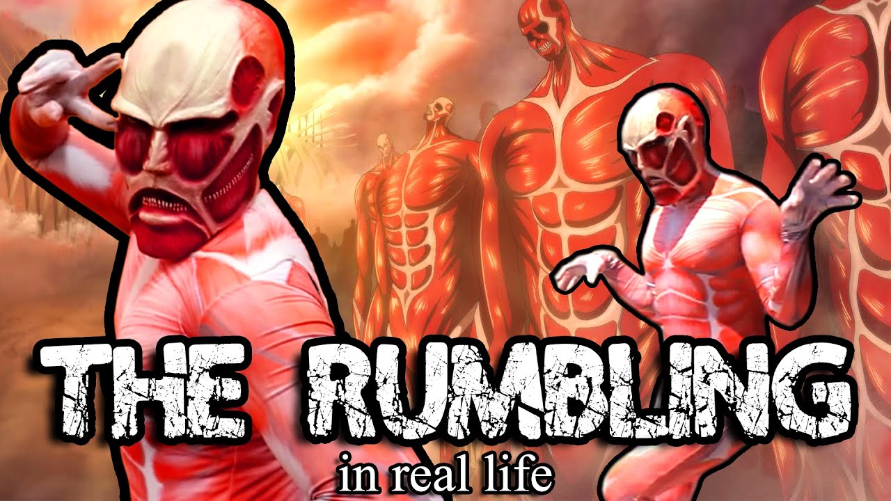 Attack On Titan Rumbling In Real Life - YouTube