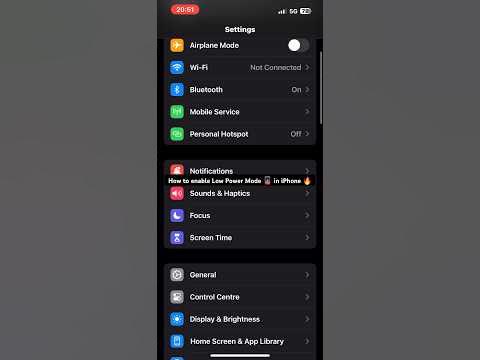 How to enable/disable Low Power Mode 🪫 in iPhone 🔥 #iphone #iOS #apple #howto #iphonetricks ...