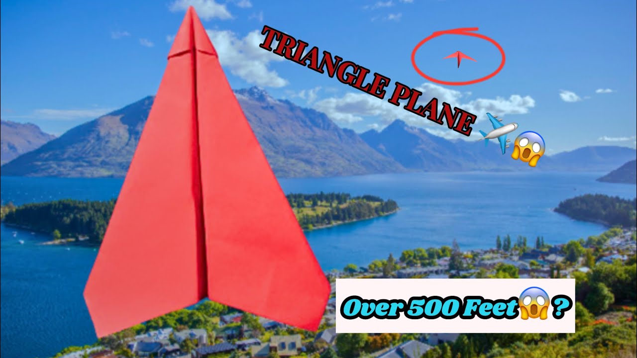 🛑How To Make a Easy TRIANGLE Paper Plane ️🚀/Fun & Easy Origami ️ ...