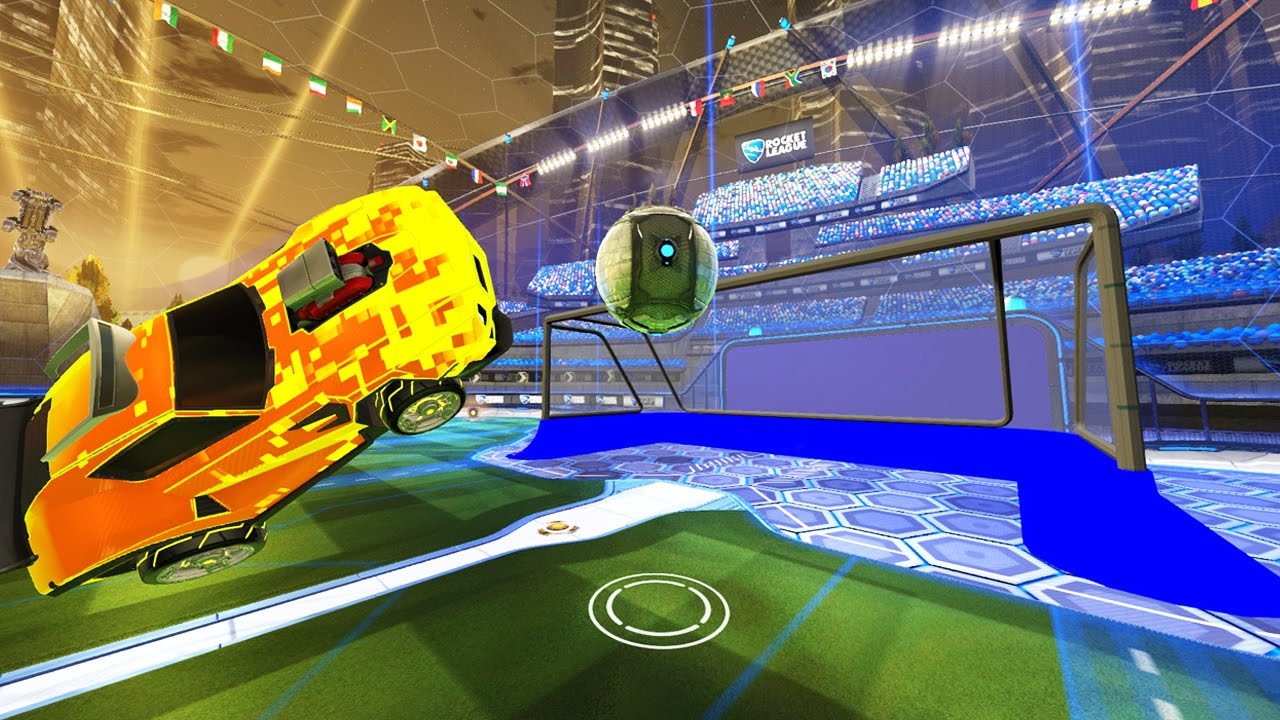 PLAYING THE "ORIGINAL" ROCKET LEAGUE STADIUM - YouTube