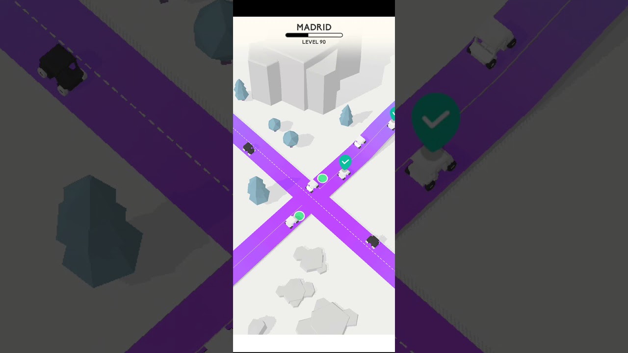 Traffix 3D - 90 level (MADRID) walkthrough - YouTube