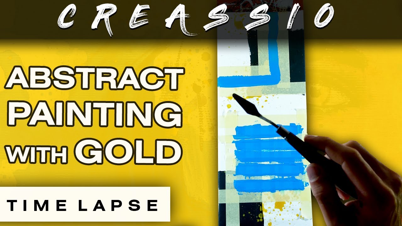 Creative Contemporary ART | Abstract Acrylic Painting Tutorial | Time ...