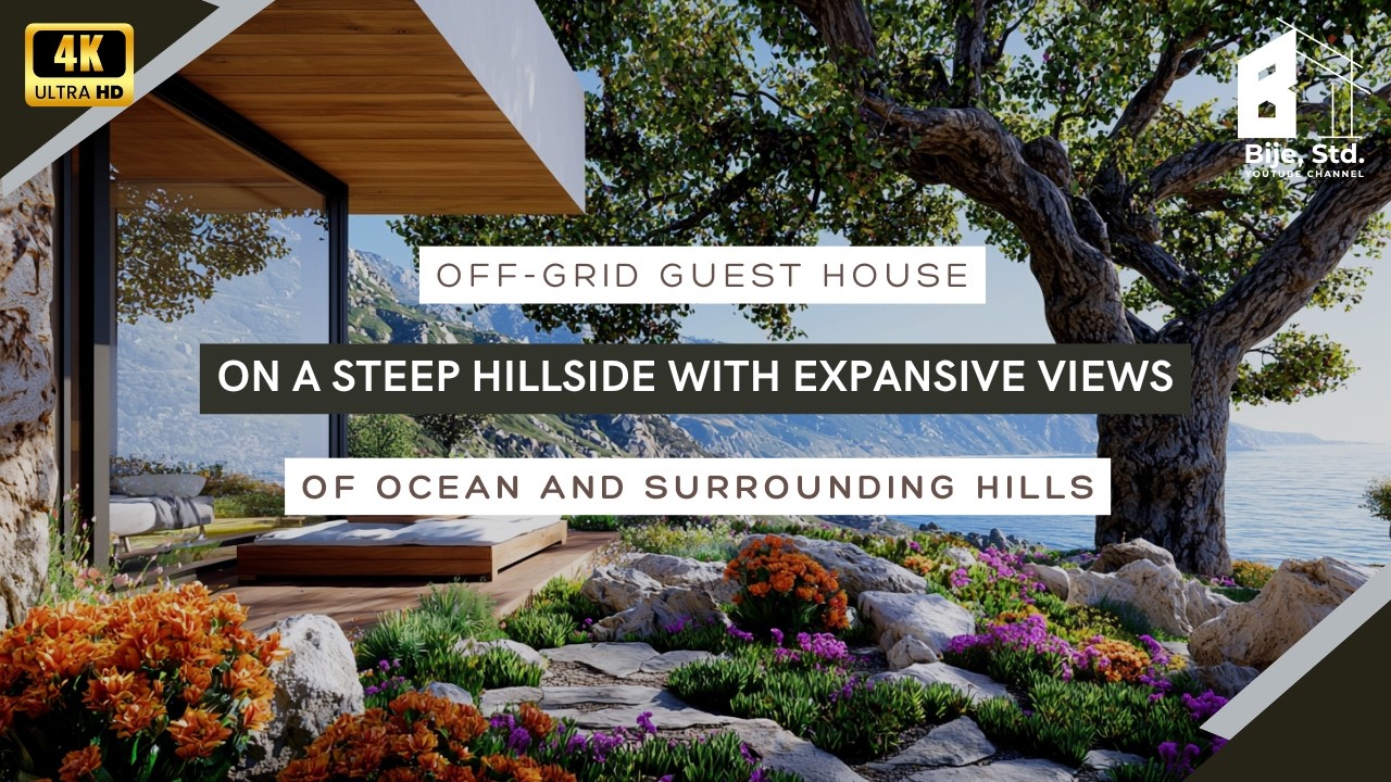 Off-Grid Guest House on a Steep Hillside with Expansive Views of Ocean ...