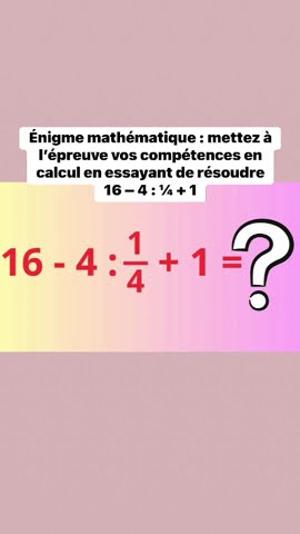 Énigme math : mettez à l’épreuve vos compétences en calcul en essayant ...