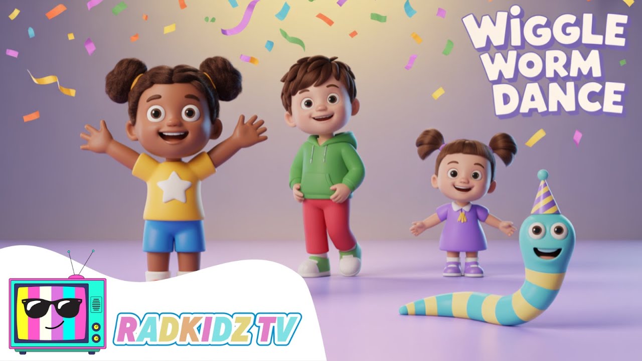 Wiggle Worm Dance | Kids Action Song & Brain Break | RadKidz TV - YouTube