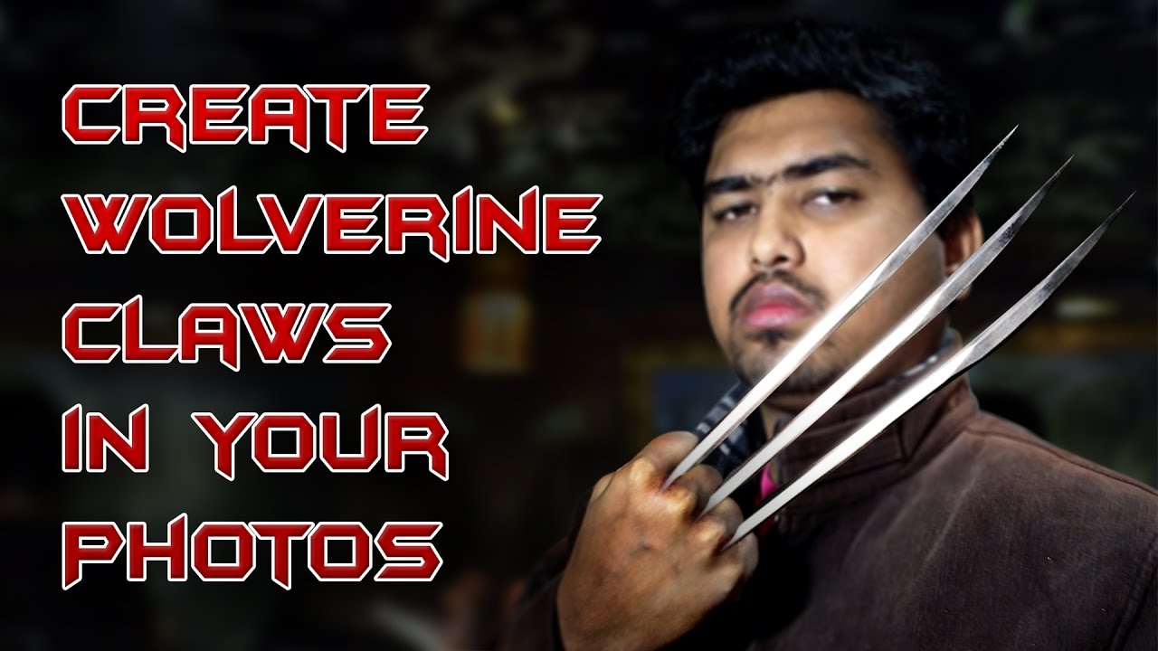 Make Wolverine Claws in Photoshop | Photoshop tutorial in Hindi - YouTube