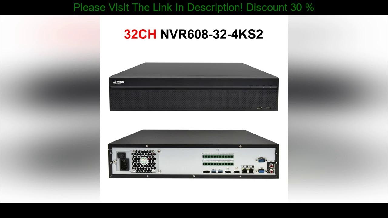 Best ORIGINAL DAHUA 64CH NVR NVR608-64-4KS2 32CH NVR608-32-4KS2 H.265 MAX 384MBPS ULTRA 12MP 4K ...