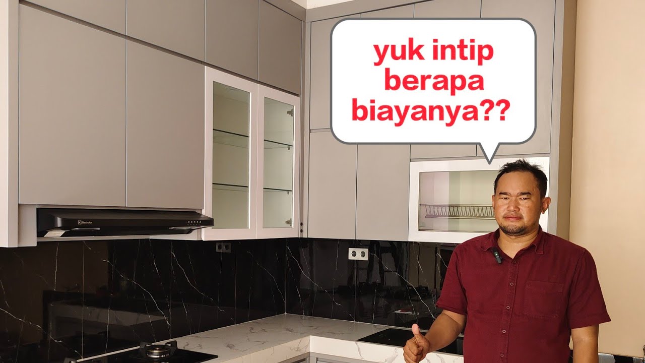 kitchen set minimalis ukuran 2.4x2 meter - YouTube