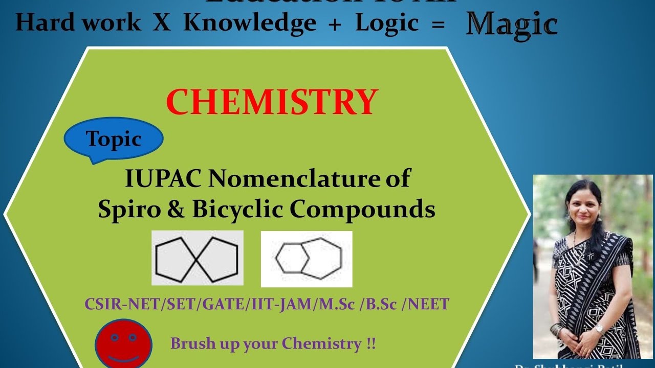 IUPAC Nomenclature of Spiro,Bicyclic molecules#CSIR-NET/SET#GATE# ...
