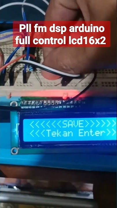 modul PLL fm dsp layar kecil jadi full control lcd16x2 dengan arduino - YouTube