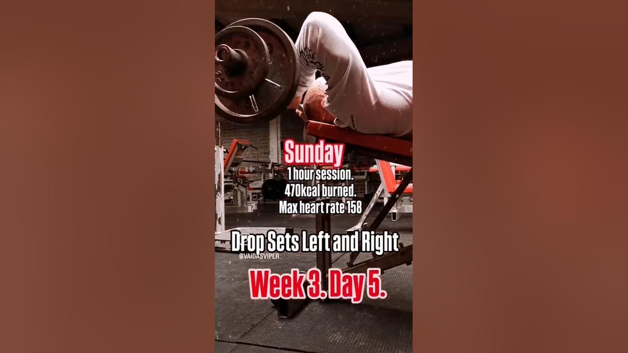 Week3.Day5. 2nd half a session - dropsets. The easiest way to increase ...
