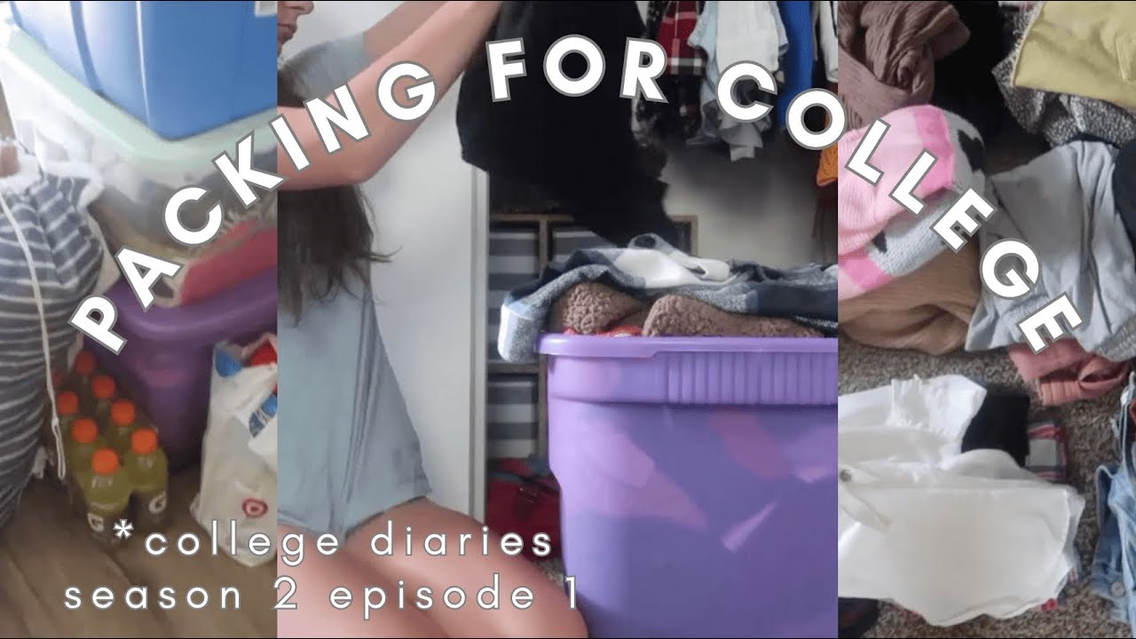 PACKING FOR COLLEGE (college diaries season 2 ep. 1) - YouTube