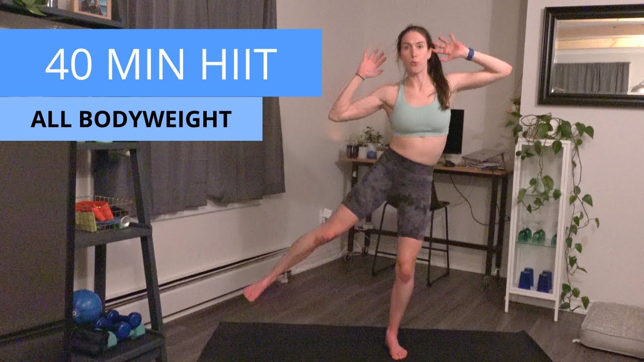 40 MIN Bodyweight HIIT Workout - YouTube