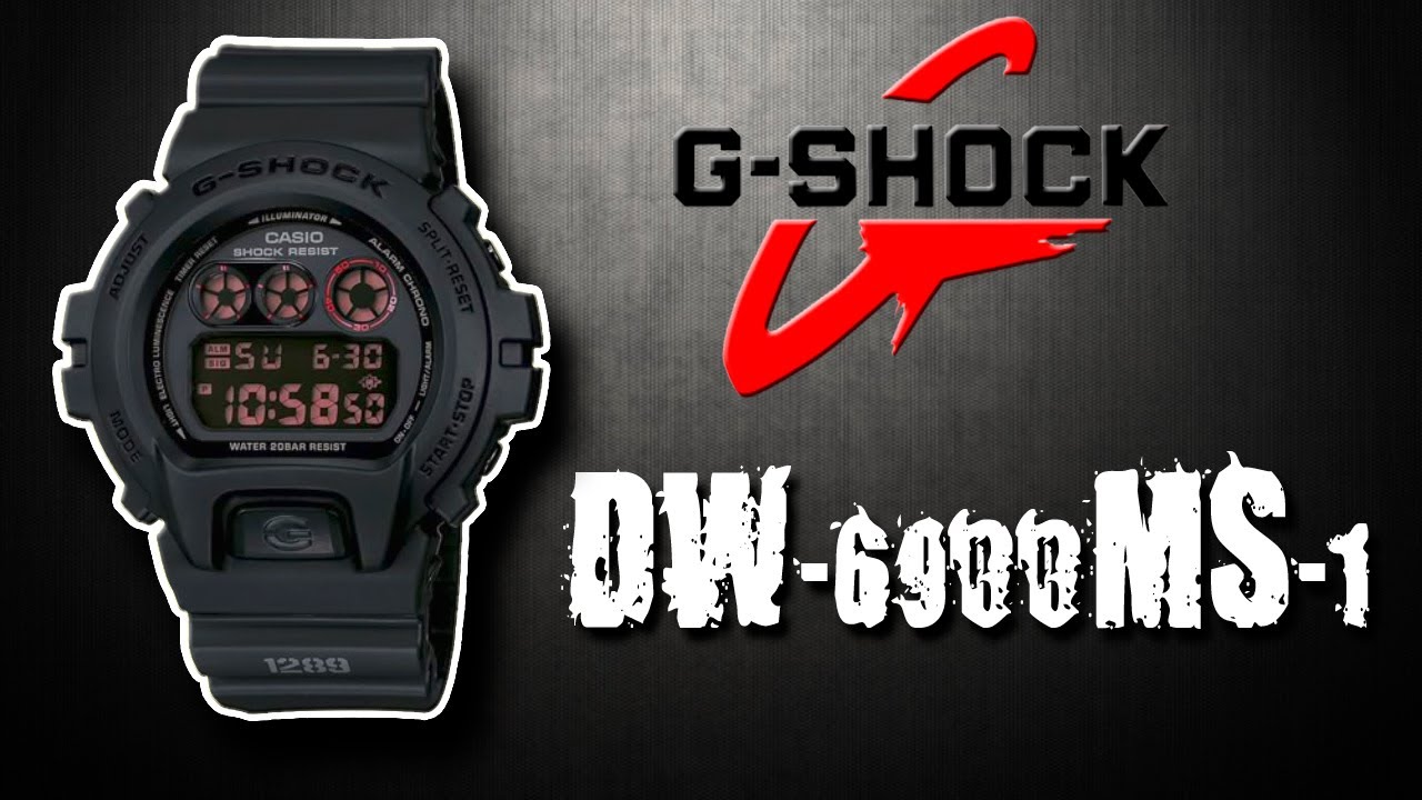 G-Shock DW-6900MS-1 обзор - YouTube