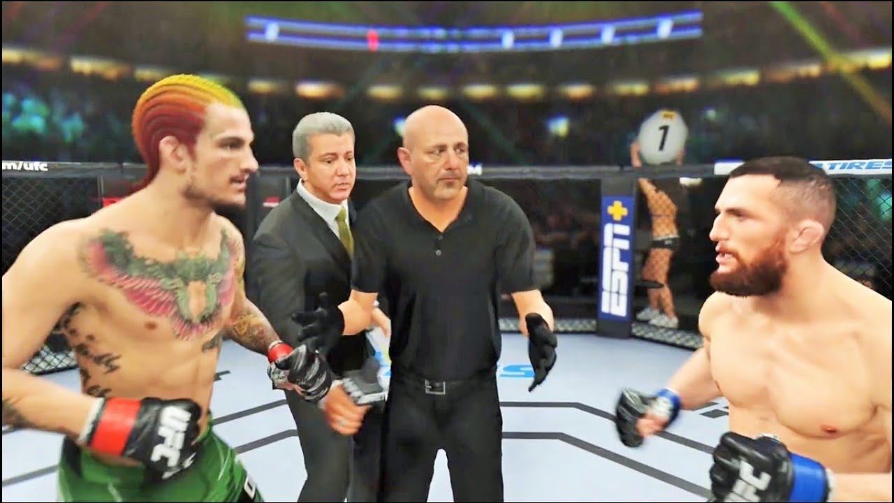 Sean O'Malley vs Merab Dvalishvili Full Fight - UFC 4 Simulation - YouTube