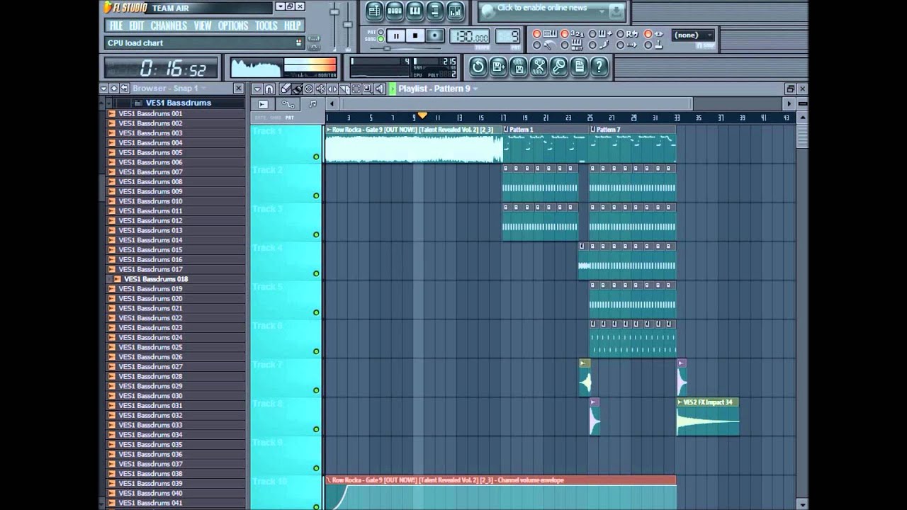 Row Rocka - gate 9 FL studio remake (FREE FLP) - YouTube