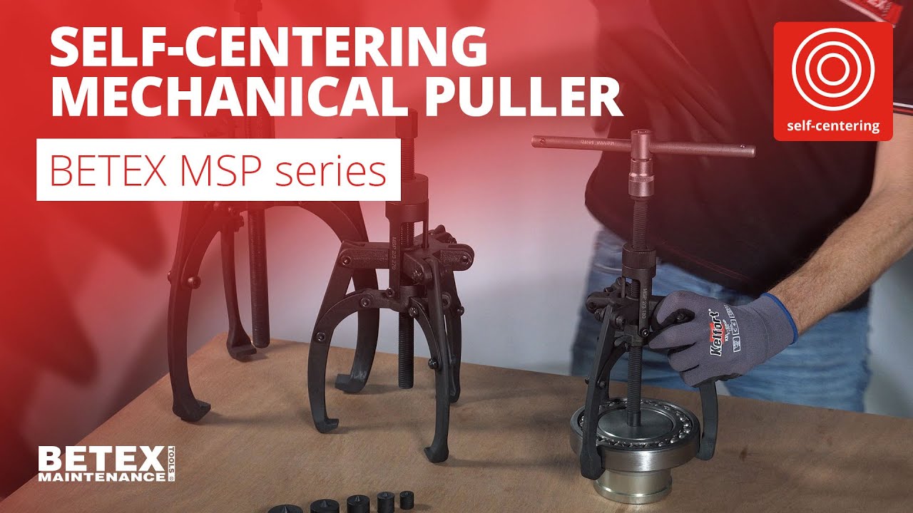 Self-centering mechanical 2 and 3-arm puller - BETEX MSP - YouTube