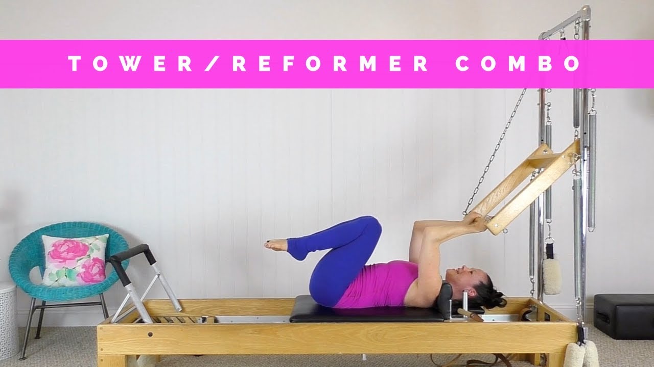 Tower Reformer Combo Pilates Class - YouTube