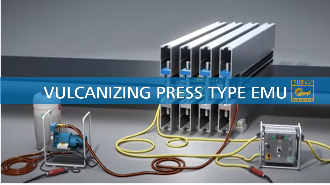 Vulcanizing Press With Certified Pressure Bag Type EMU - YouTube