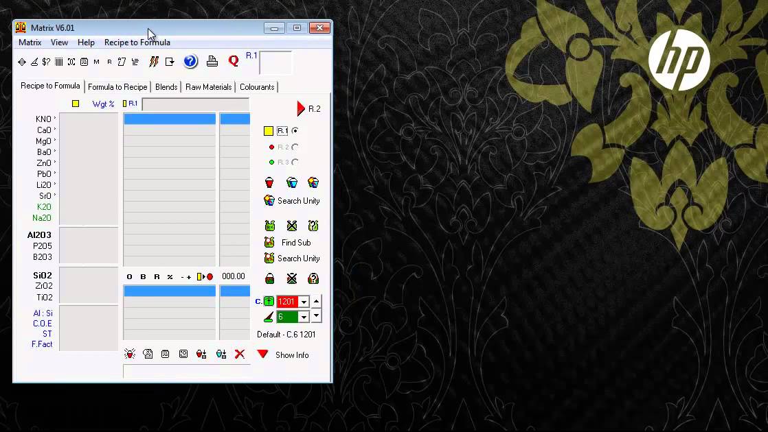 Personalize your own Local Materials Database in Matrix Glaze Software ...