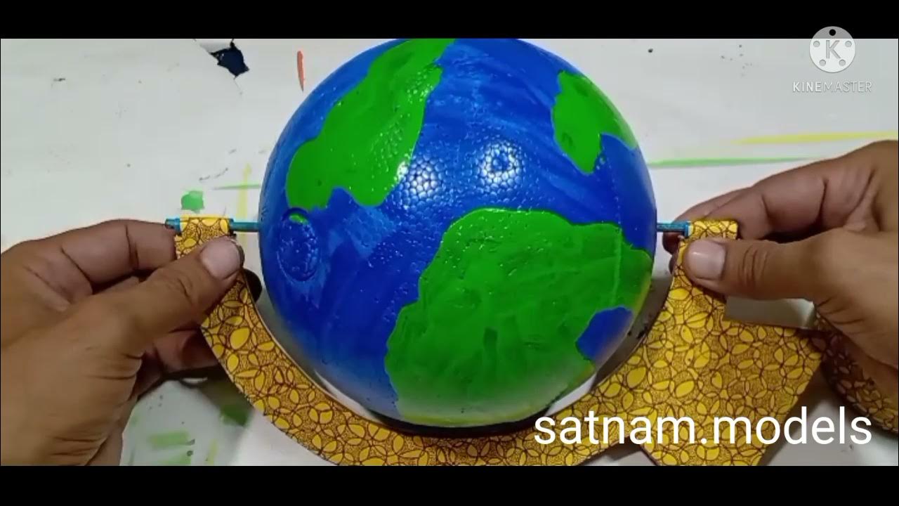 How to make globe || globe making ideas || globe making for school ...