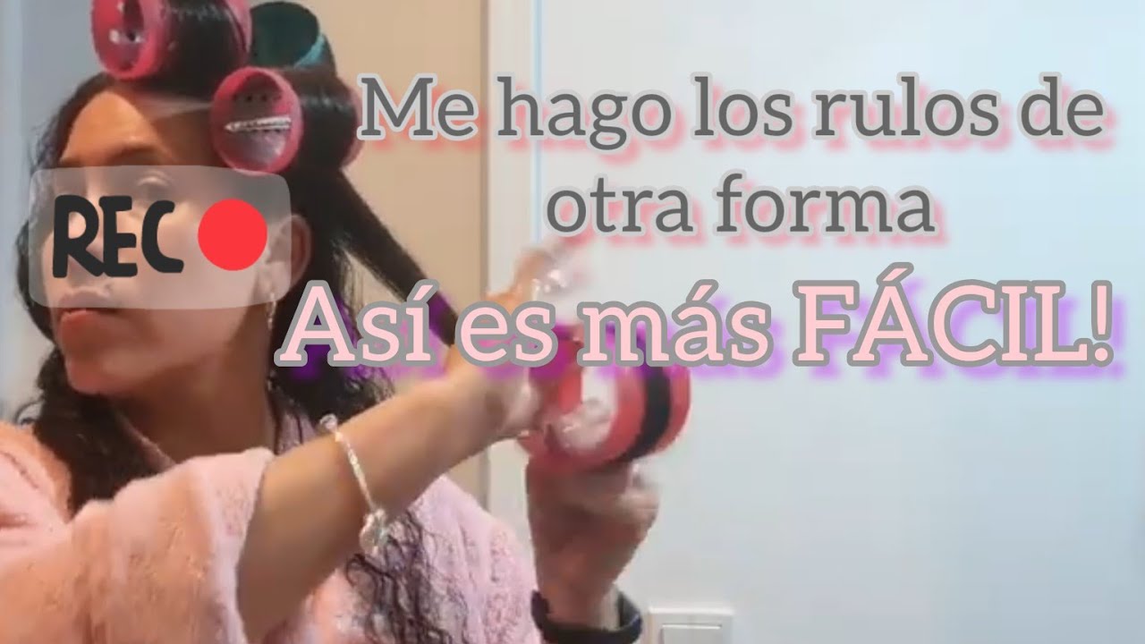 Easy Rollers Set Tutorial. Día de rulos/ rolos dominicanos y Tubi. Cocino mientras se seca mi ...