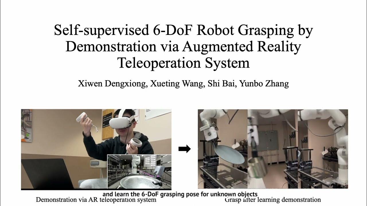 Self-supervised 6-DoF Robot Grasping by AR-based Demonstration - YouTube