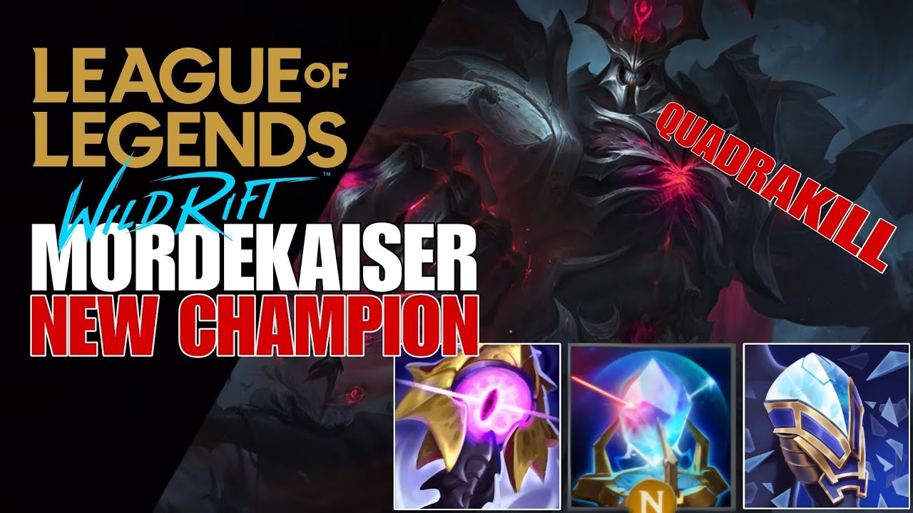 WILD RIFT: MORDEKAISER NEW TERROR ON TOP LANE CHAMPION IT'S TOO BROKEN ...