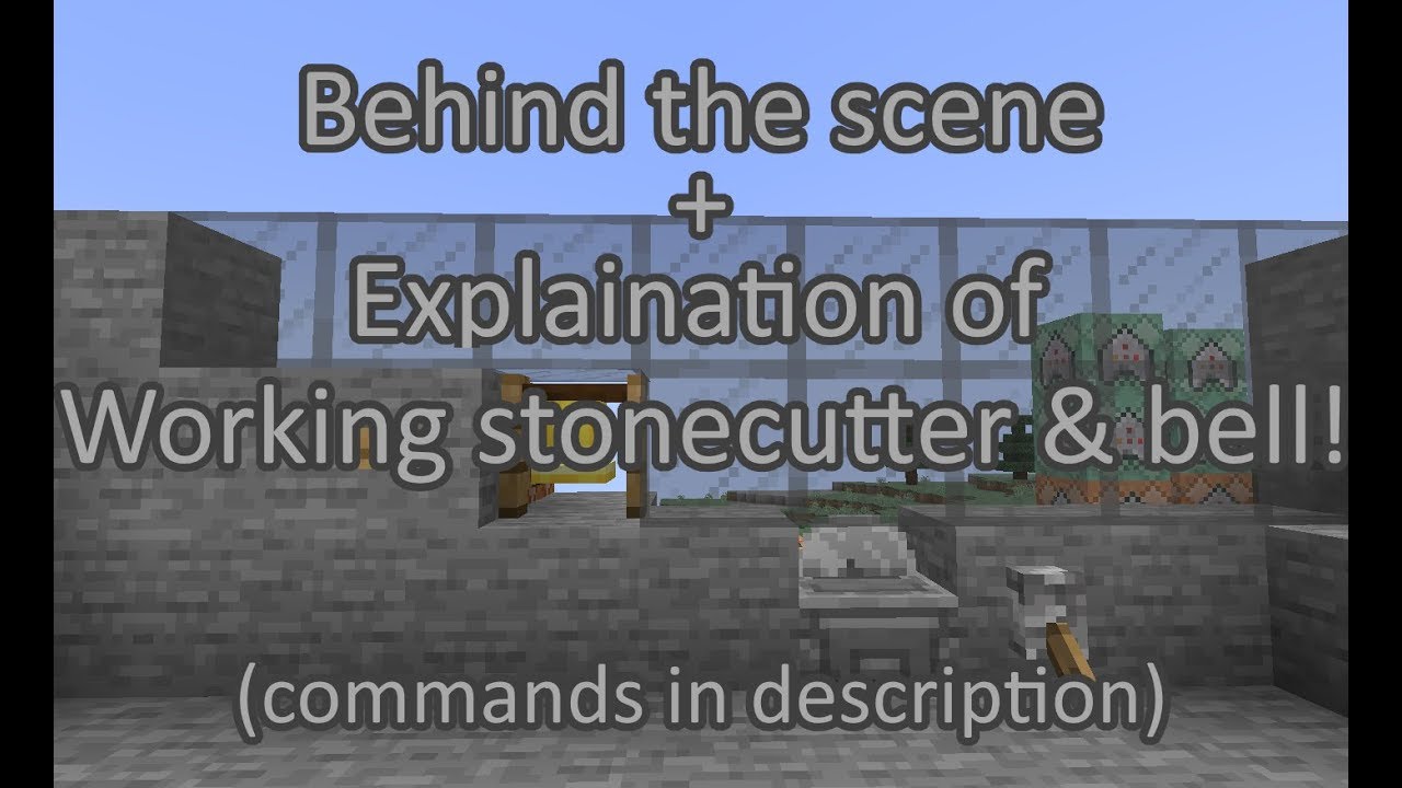 Working Bell & Stonecutter Explained! [1.14 command creation] - YouTube