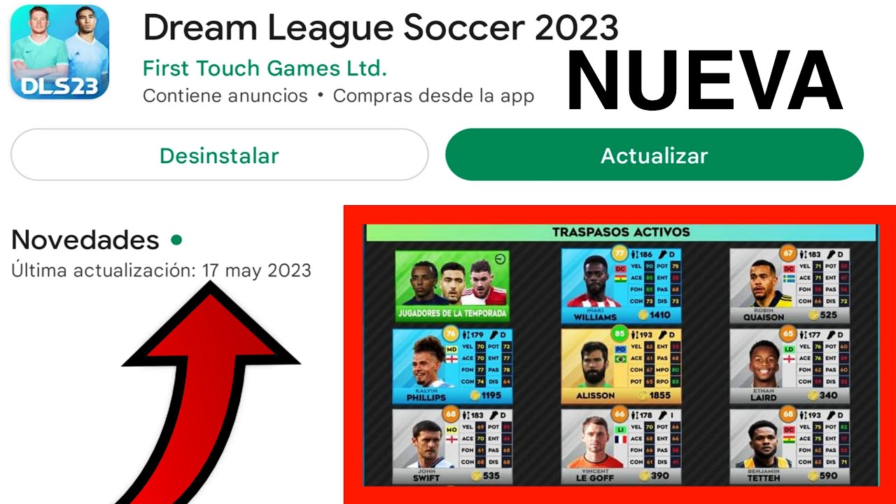 🚨OFICIAL SALIO NUEVA ACTUALIZACIÓN DE DLS 23😱TODO LO NUEVO EN DLS 23 ...