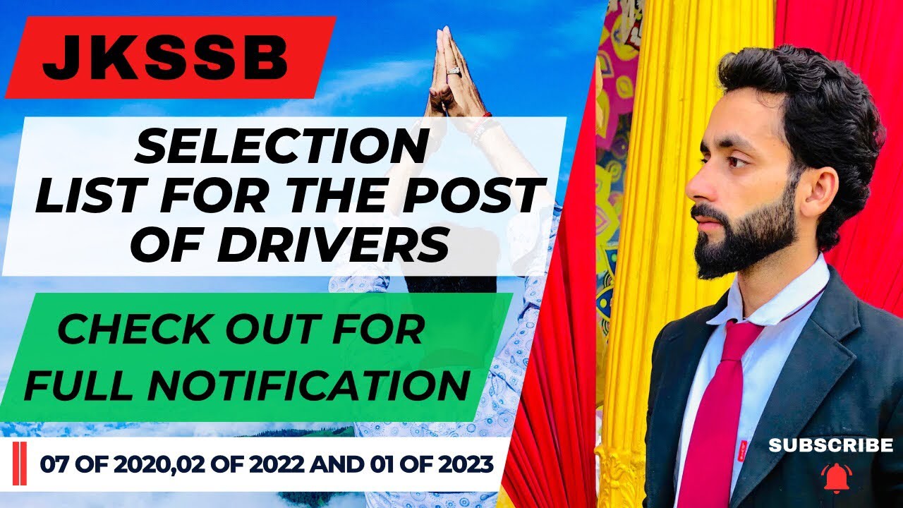 JKSSB || PROVISIONAL SELECTION LIST OF DRIVERS || DRIVER II TRACTOR ...