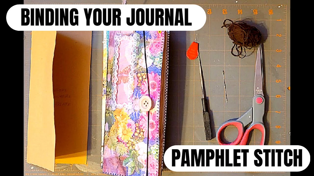 Binding a Journal with a Pamphlet Stitch - YouTube