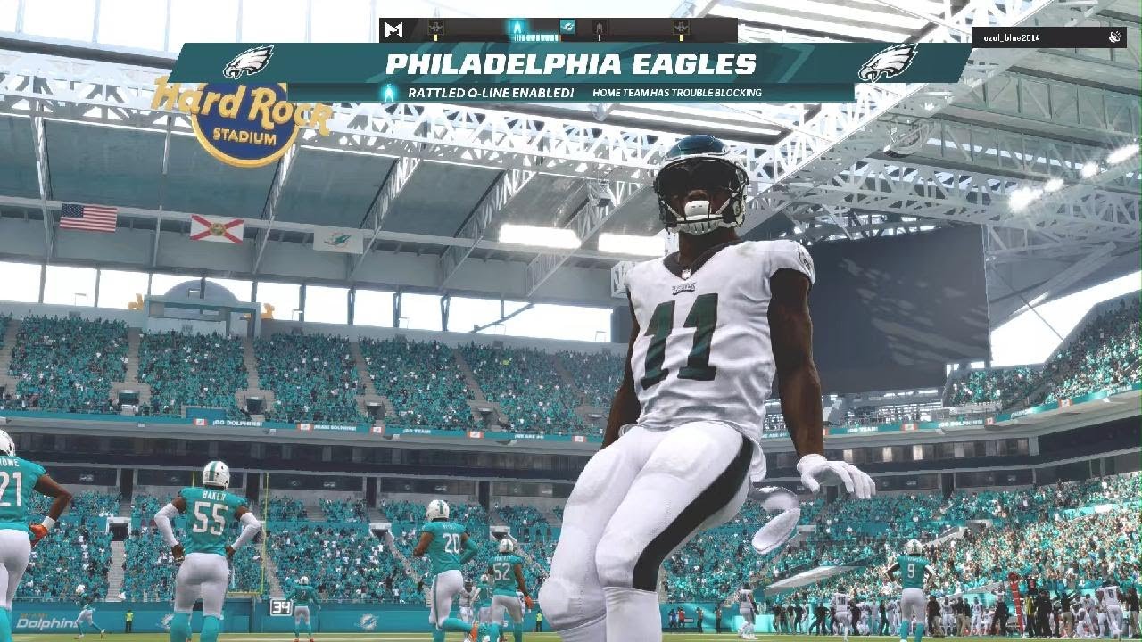 Hurts to Double Me animation AJ Brown for the touchdown in Madden NFL ...