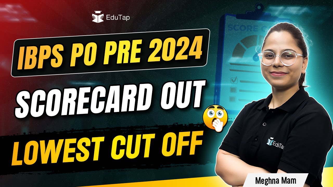 🔴IBPS PO Pre Cut Off 2024 | IBPS PO Prelims Scorecard 2024 | IBPS PO ...