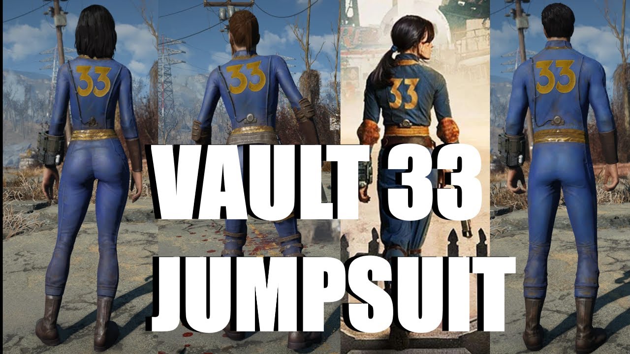 Fallout 4 Mod Review - Vault 33 Jumpsuit - YouTube