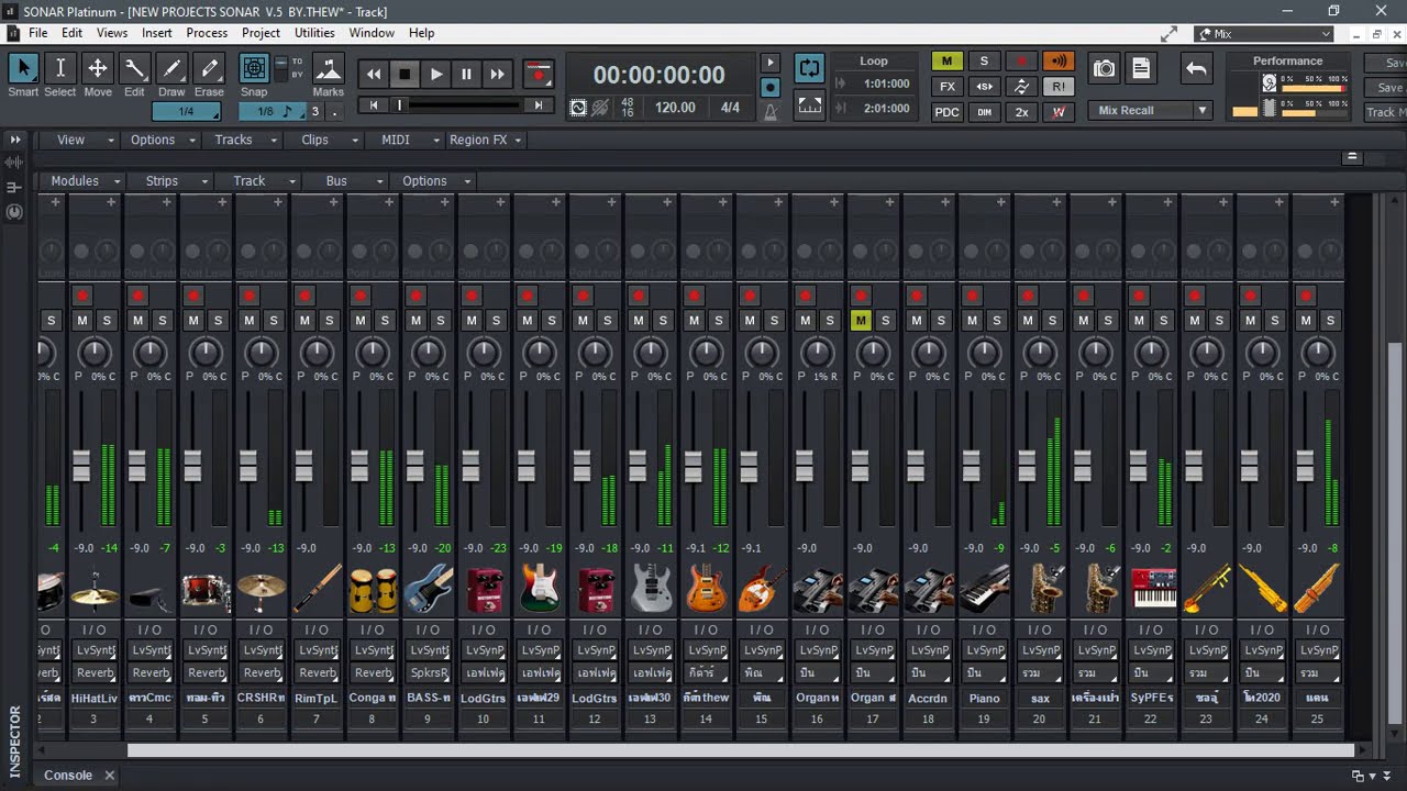 โปรเจค Sonar SF2 ทั้งหมด 🔊 NEW PROJECTS SONAR V.5 BY.THEW - YouTube