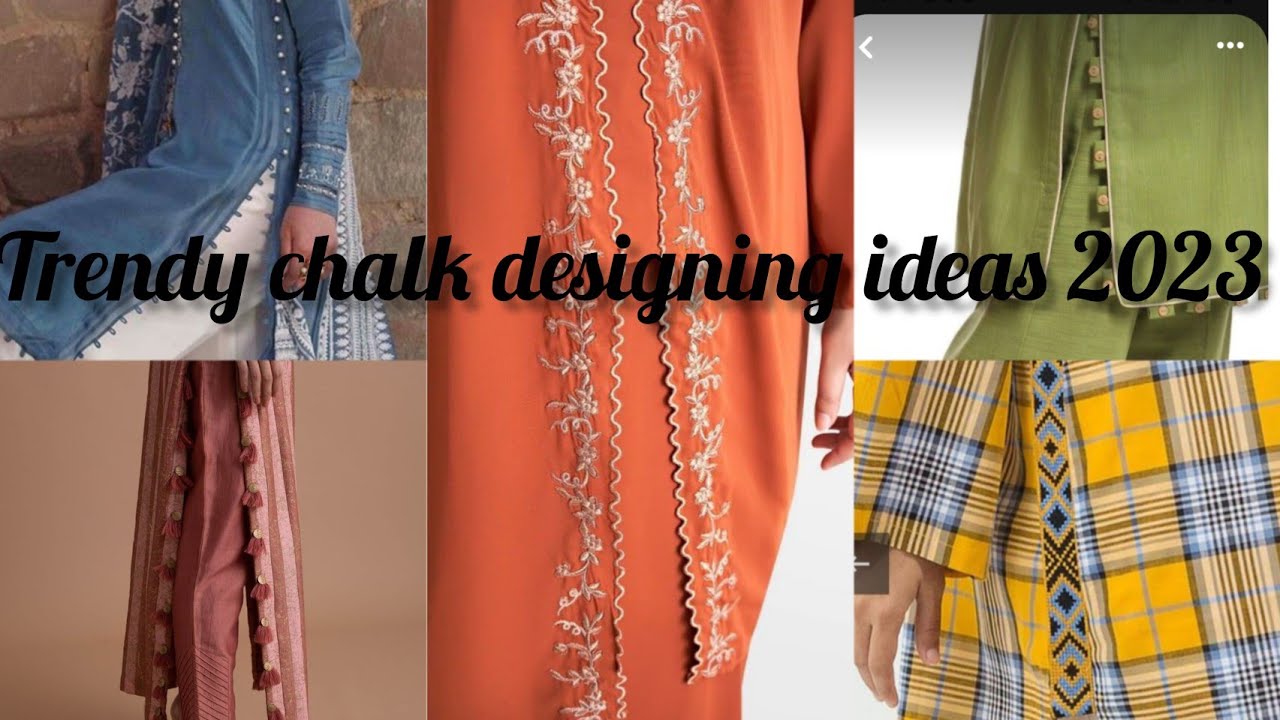 trendy chalk designing ideas|beautiful side chalk designs|slit design ...